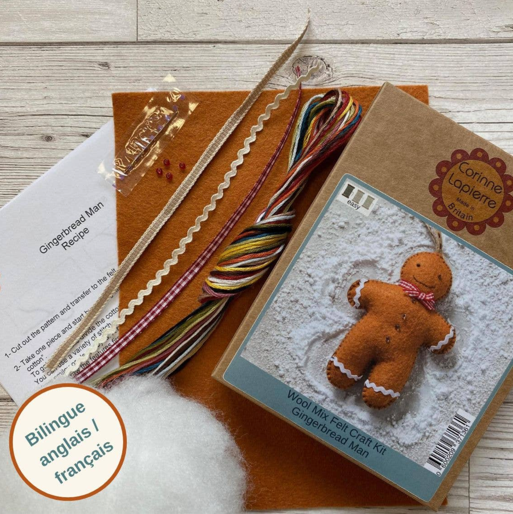 Gingerbread Man Felt Craft Mini Kit – Make Apothecary